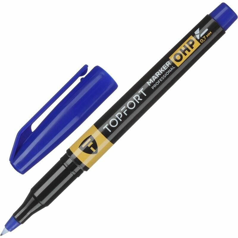 Маркер промышленный Topfort OHP для глянцевых поверхностей синий (0.7 мм)