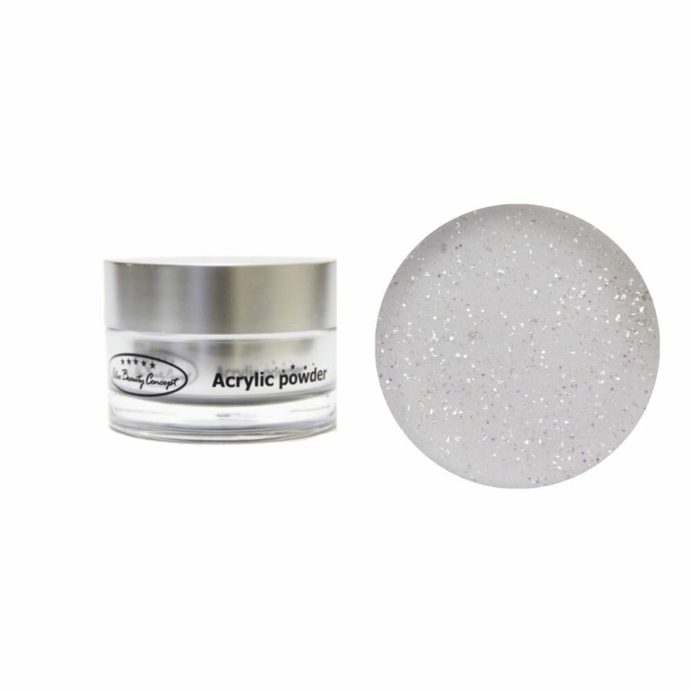Alex Beauty Concept Цветная акриловая пудра, 5 гр, цвет серебряный 54115