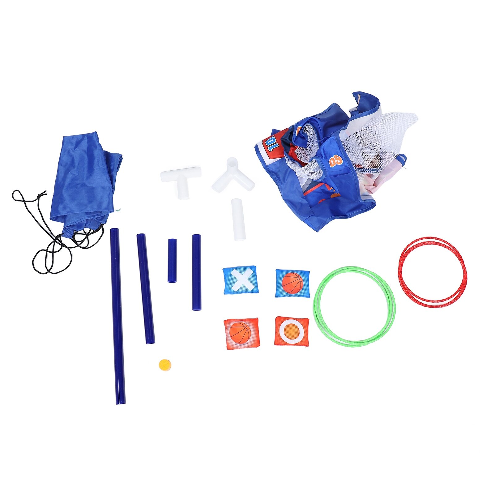 Набор для игры в корнхол с мешочками с песком и кольцами. Игра для взаимодействия родителей и детей. Подходит для игры в помещении и на открытом воздухе, на лужайке и заднем дворе. №7888 4