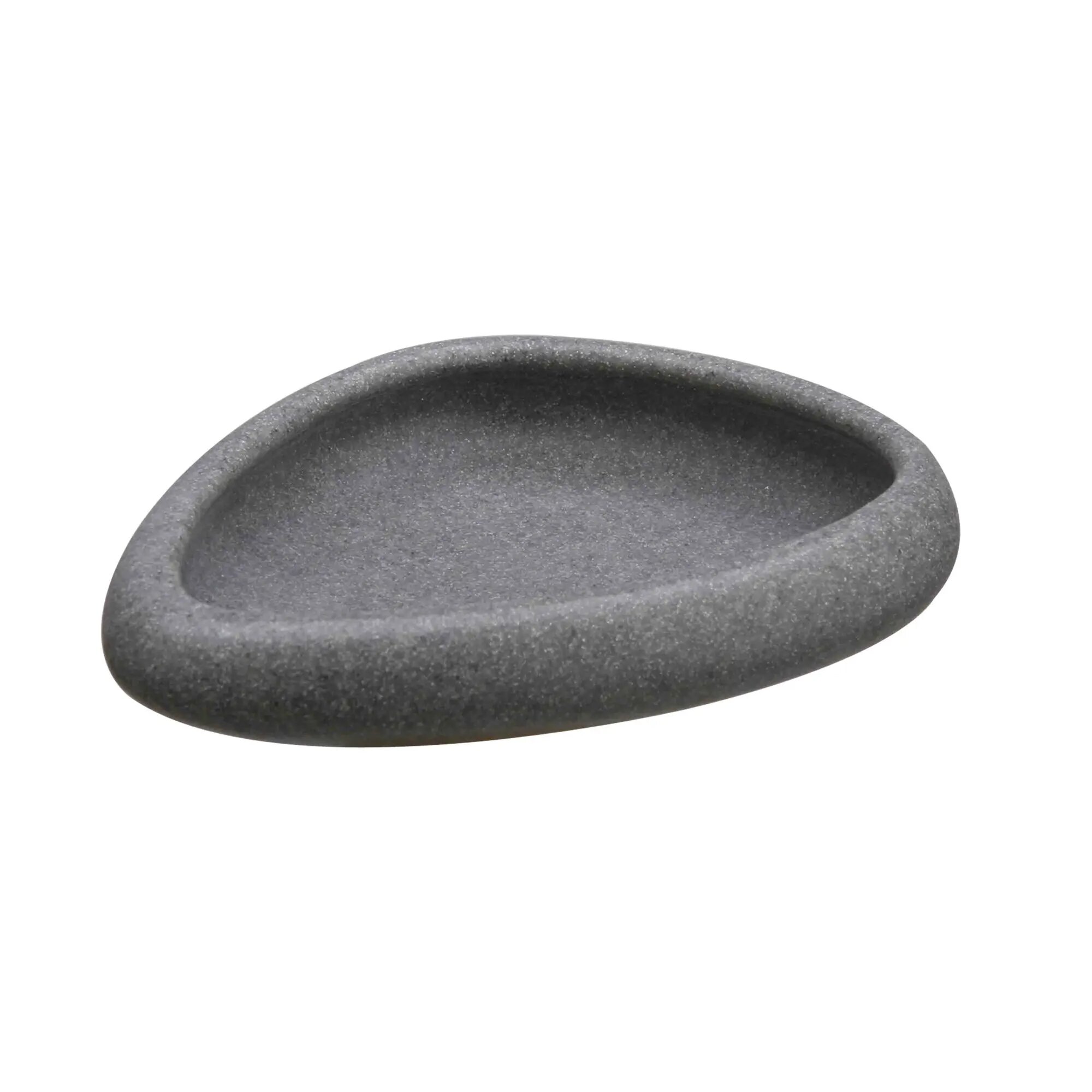 Zenfort мыльница Черный Камень полирезин графитовый цвет стильный аксессуар для ванной