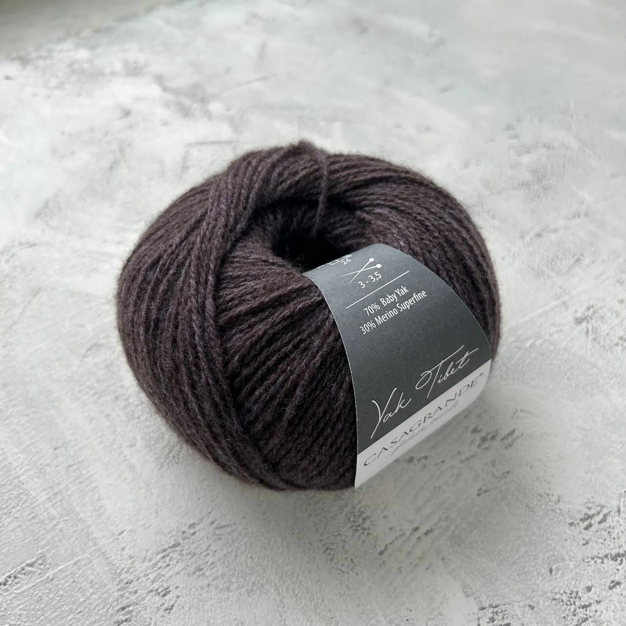 Пряжа для вязания Casagrande Yak Tibet (25.006) 1 моток 50 г/270м