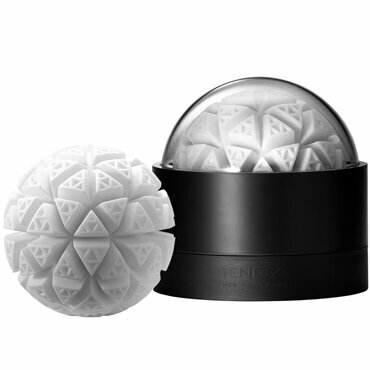 Tenga Geo Glacier, белый Мастурбатор с рельефом в виде треугольных вершин