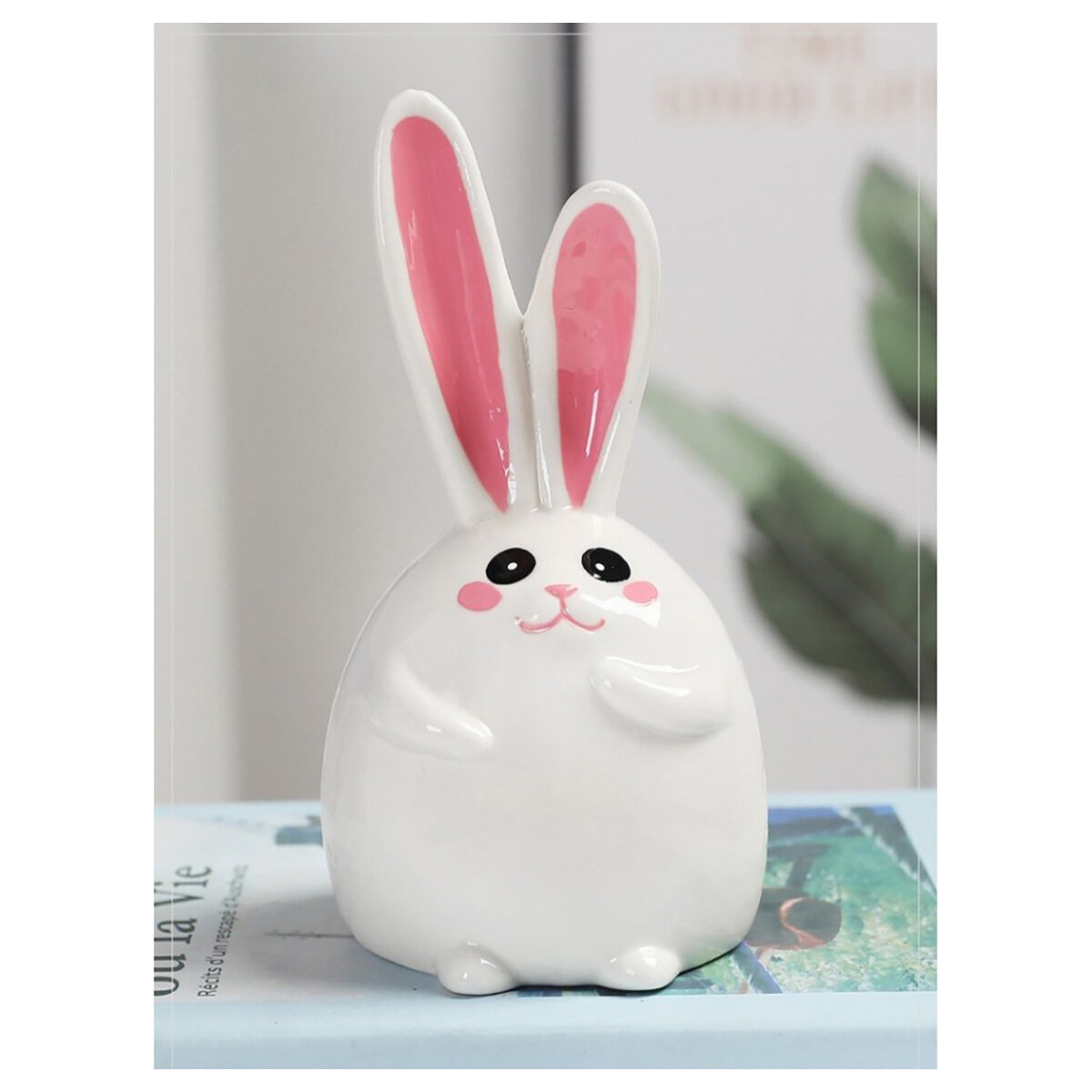 Donut копилка Bunny long ears размеры 12.5x12x5 см модель 118P-008-HL61 декоративная керамика
