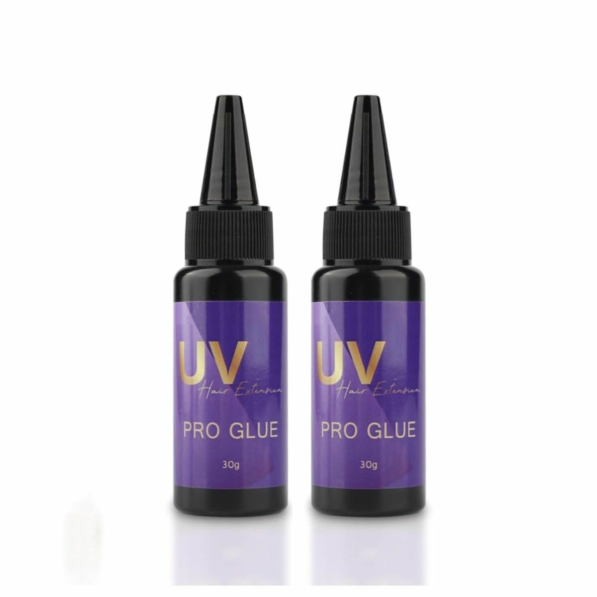 УФ-клей 2 Бутылки 30 Г Для Наращивания Волос: Невидимый, Водостойкий, Быстросохнущий Бесшовный И Прочный Клей Для Идеального Объема (Надежная Фиксация)