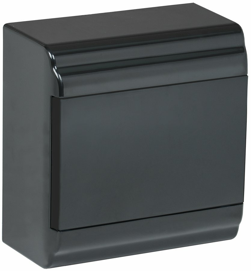 IEK PRIME Корпус пластиковый навесной ЩРН-П-6 черный IP41, MKP13-N-01-06-41-K02