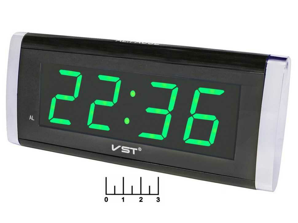 Часы цифровые VST-730-4 зеленые