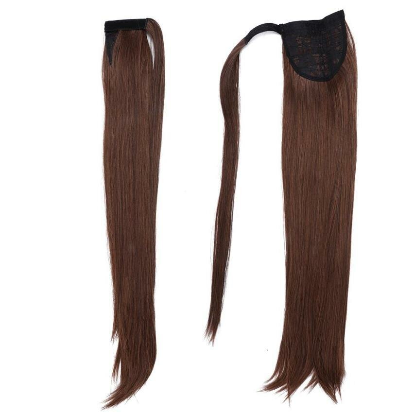 Наращивание волос «конский хвост», длинный прямой наращивание волос «конский хвост» из высококачественного материала Лучший выбор для здоровых и безопасных женщин.