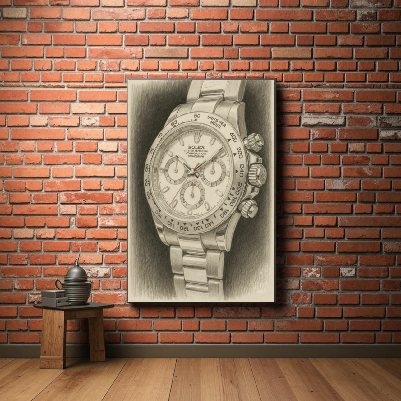 Картина Часы, Ролексы, интерьерная, на холсте, 40*60 см