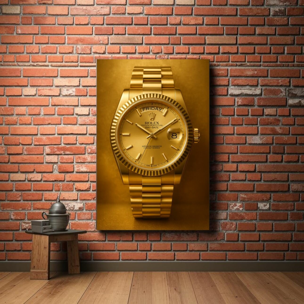 Картина на стену часы, Ролексы, 50*70 см