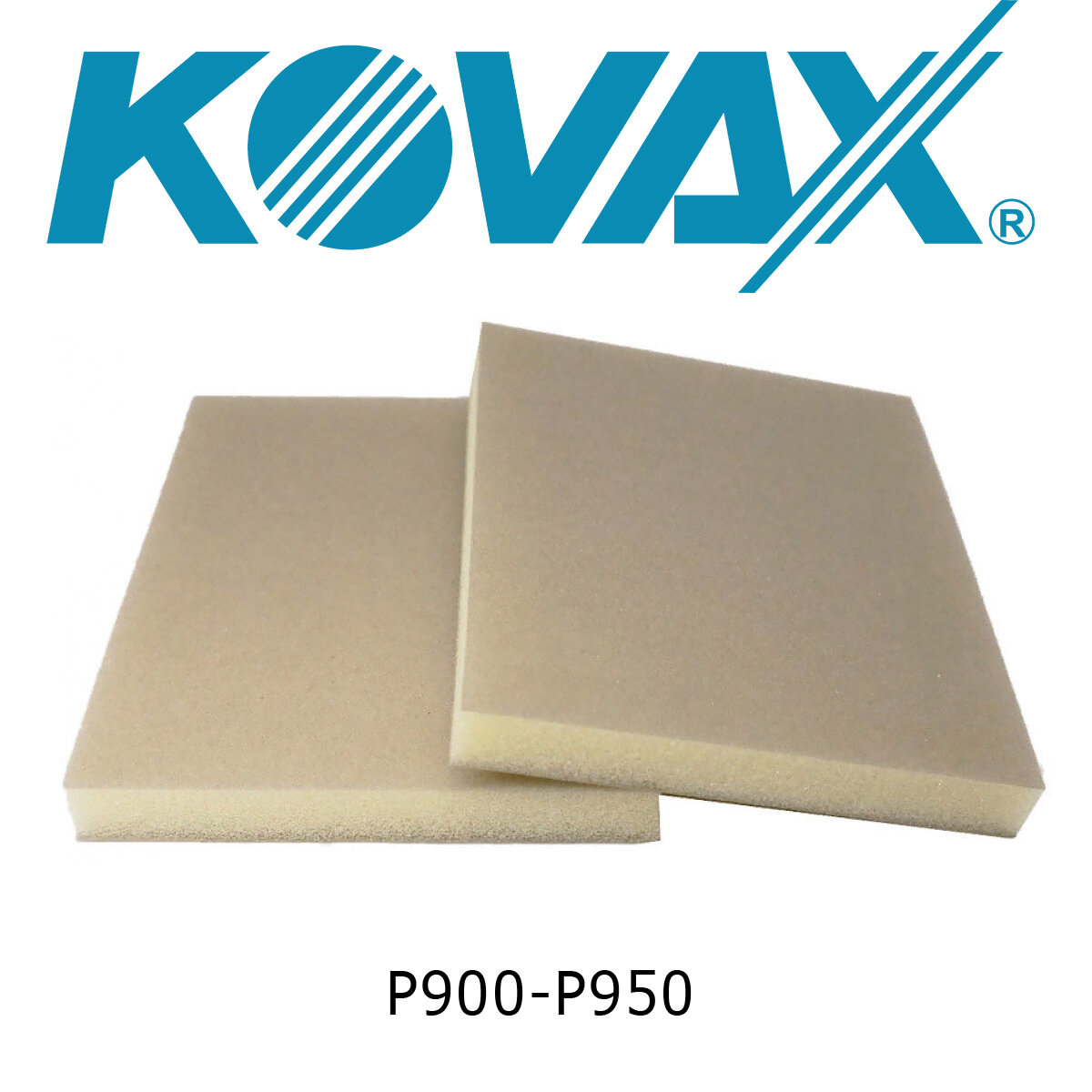 5шт - губка абразивная двухсторонняя P 900-950 MICROFINE бежевая 123х98х13мм KOVAX