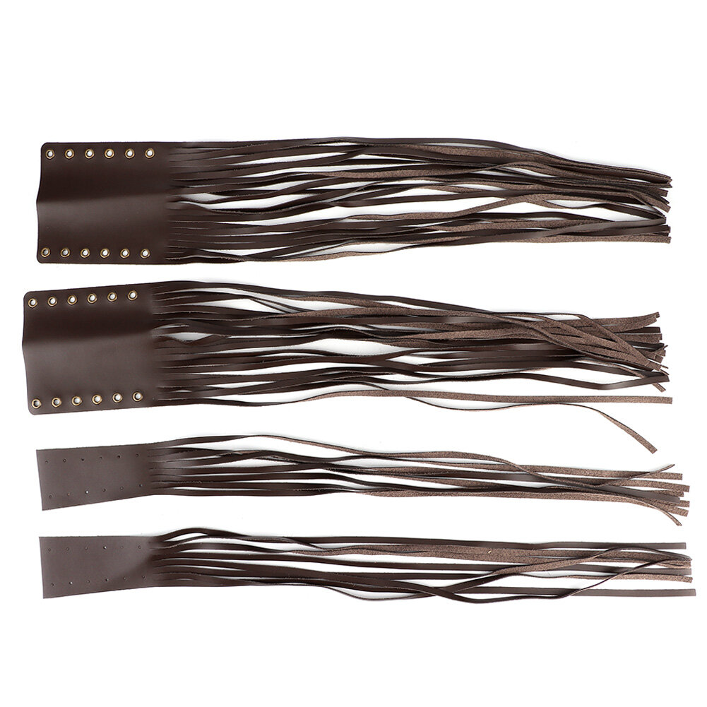 Универсальные ручки-кисточки для мотоцикла, бахрома, чехол для рычагов тормоза/сцепления, 7/8" - 1", коричневый, для Yamaha