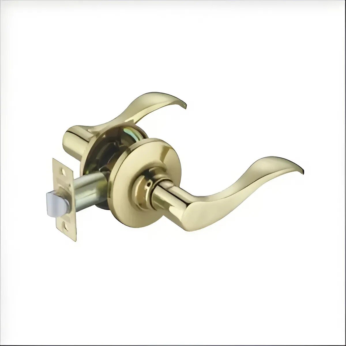 Ручка защелка для межкомнатных дверей Z112-М РВ (Полированная латунь) MSM