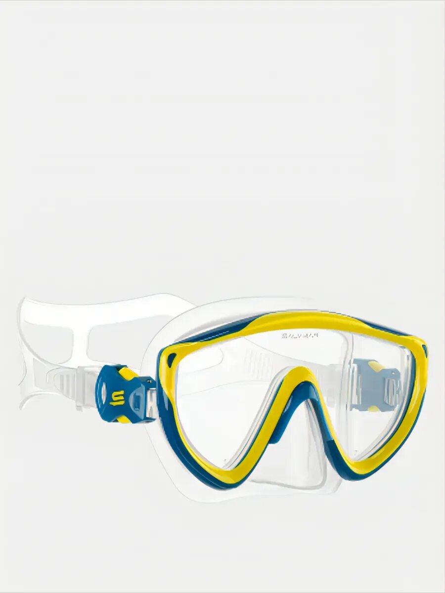 Маска для плавания детская Savimar HORIZON, желтая рамка