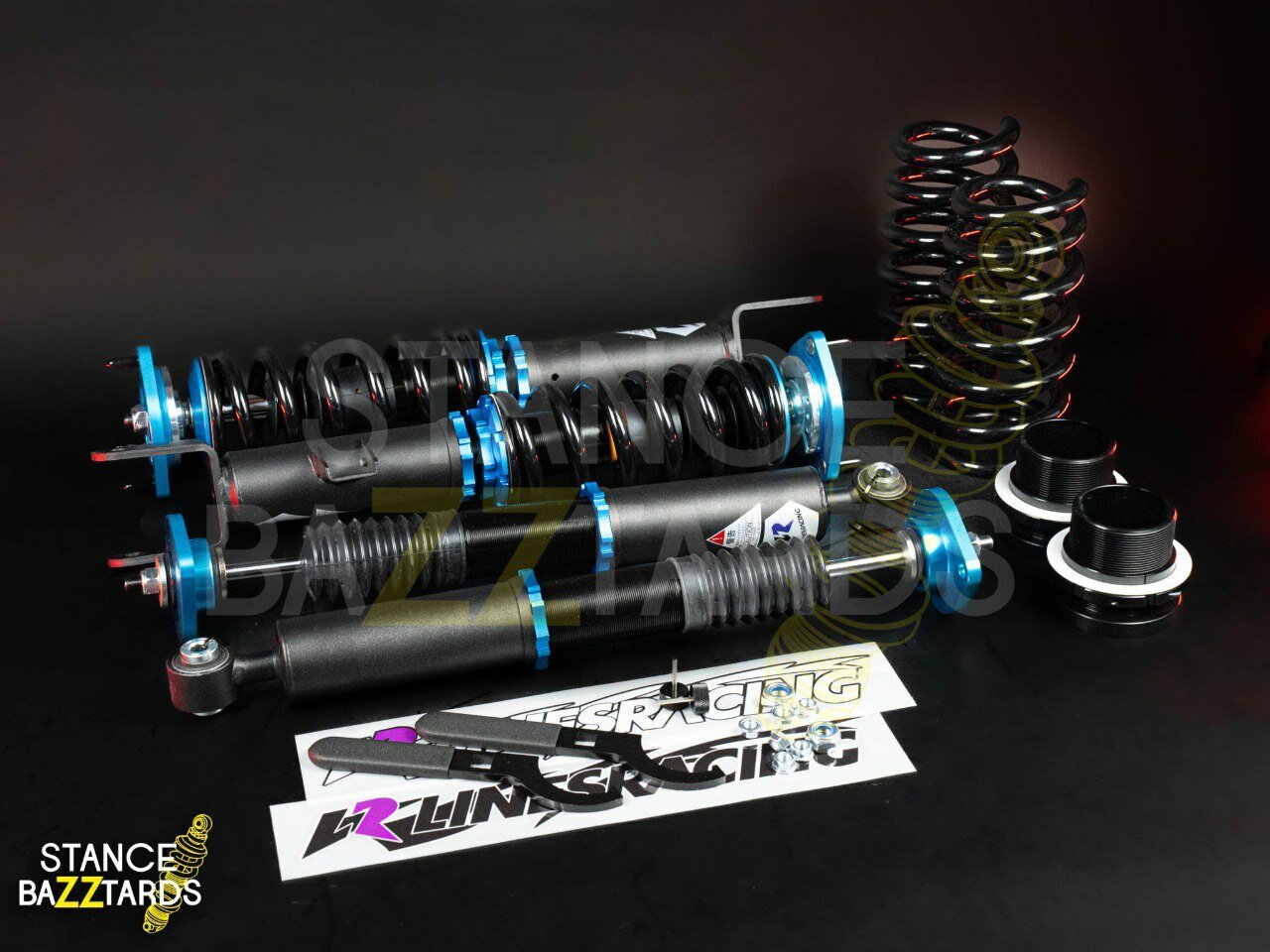 Комплект винтовой подвески (койловеров) Lines Racing Chrysler 300C (RWD) 2011-2021 с регулировками высоты (фултап), жесткости (36 регулировок), развала, SD-183