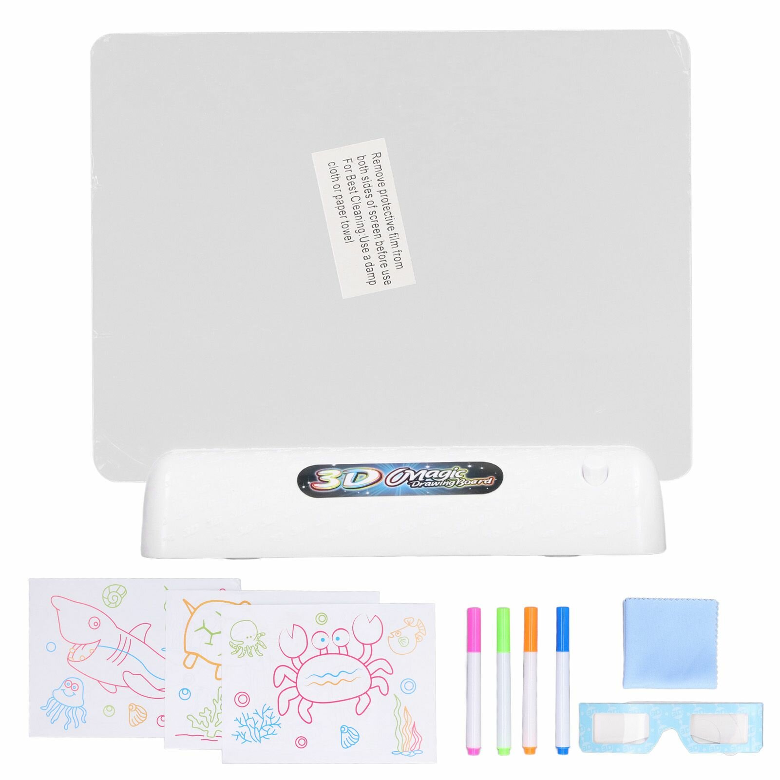 Ultimate Light Board DIY 3D Светящаяся красочная световая доска для каракулей для детей Детский океан