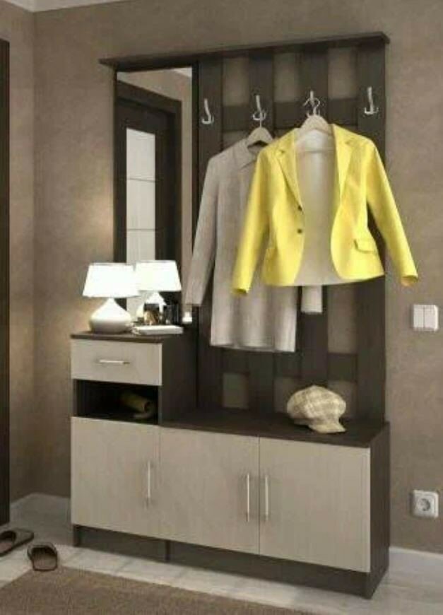 Прихожая мебель в коридор Машенька 120х202х38 см, венге/дуб белфорт