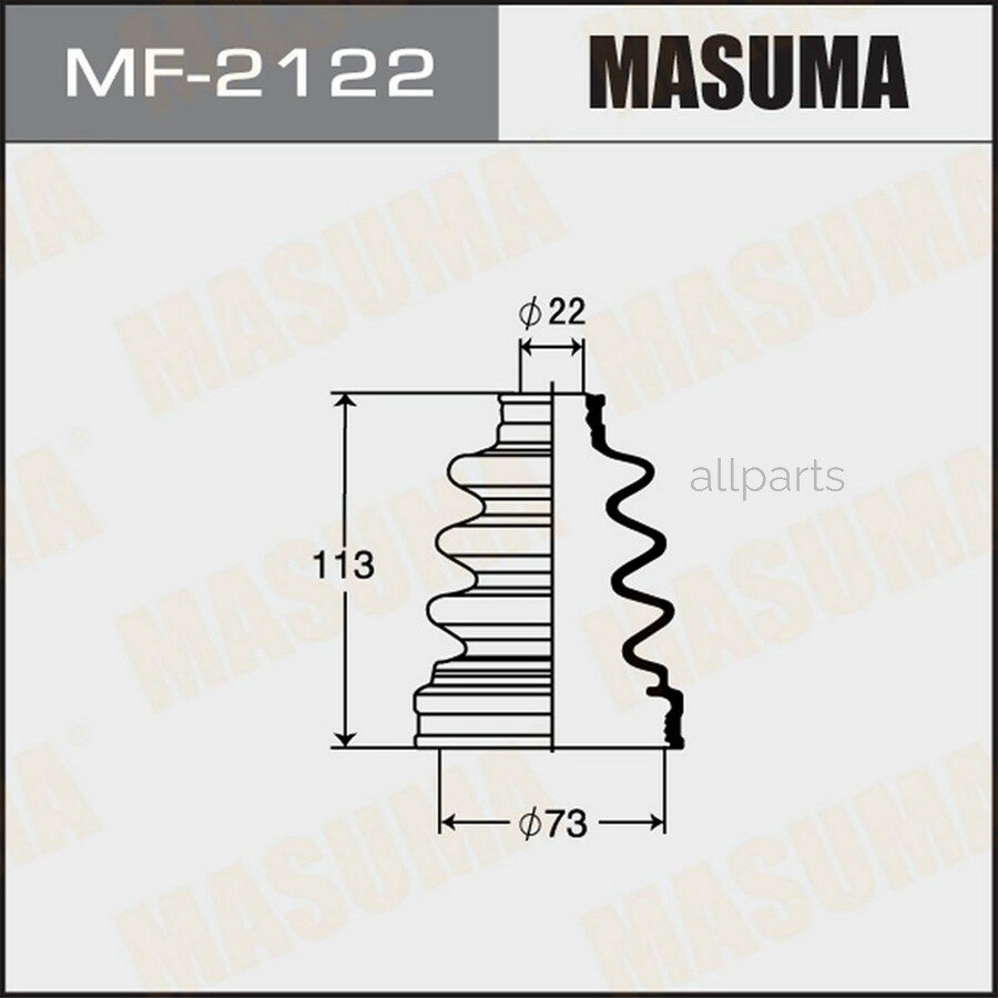 MASUMA MF2122 пыльник шруса внутреннего!\ Hyundai Accent 1.3i, Mazda 323 1.5-1.7D 85>