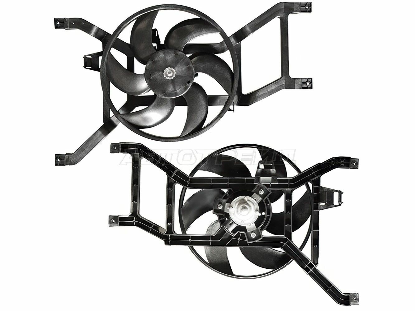 Диффузор радиатора в сборе, без кондиционера для Ниссан Альмера, Рено Логан арт STDC01201B0 SAT