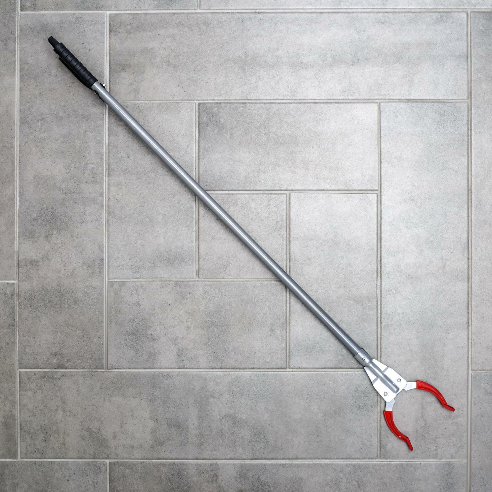 Захват для мусора, щипцы для захвата предметов и вещей, приспособление для сбора мусора, инвентарь для уборки, размер 12х90 см