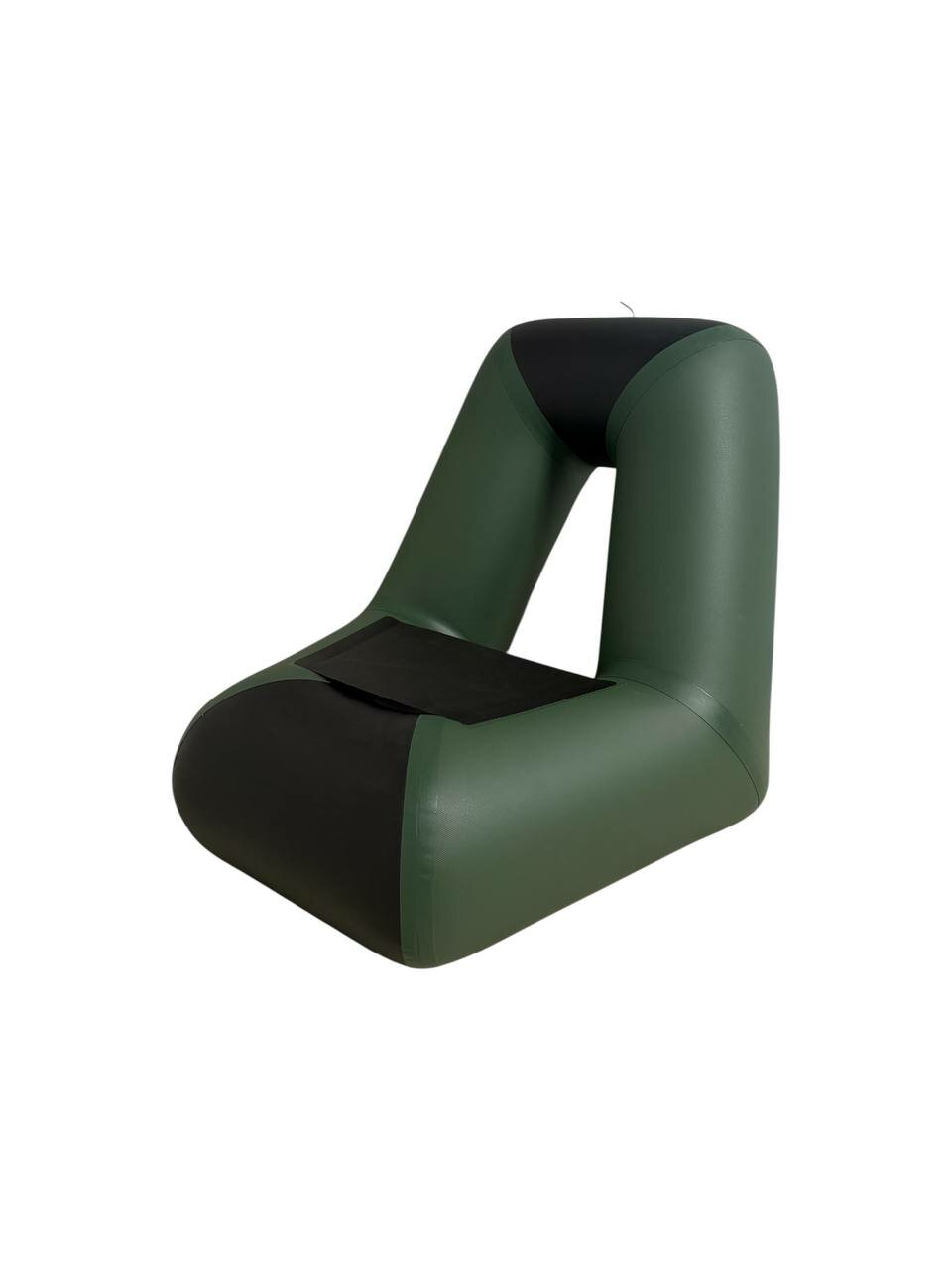 Надувное кресло для лодки ПВХ цвет: зеленый/черный (темно-зеленый/черный)