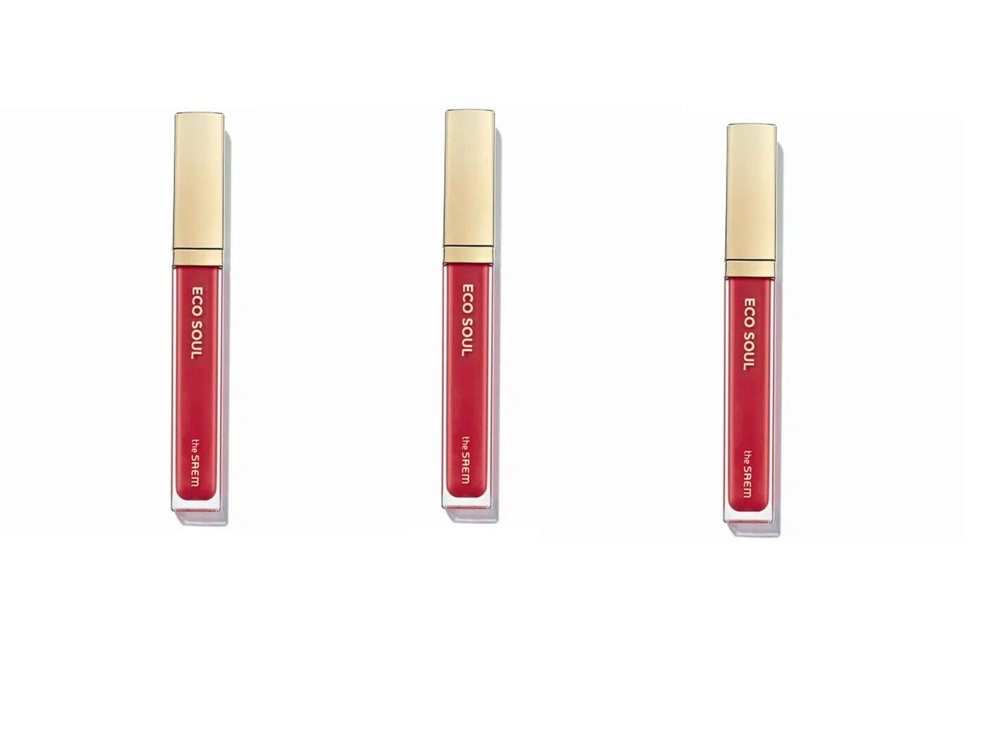 Блеск Sung bo Cleamy для губ Eco Soul Shine Lip Gloss CR01 Coral Nectar_N, 3.4 гр, 3 шт