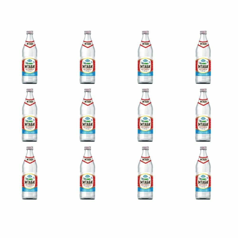 Мтаби Минеральная вода газированная, 500 мл, 12 шт