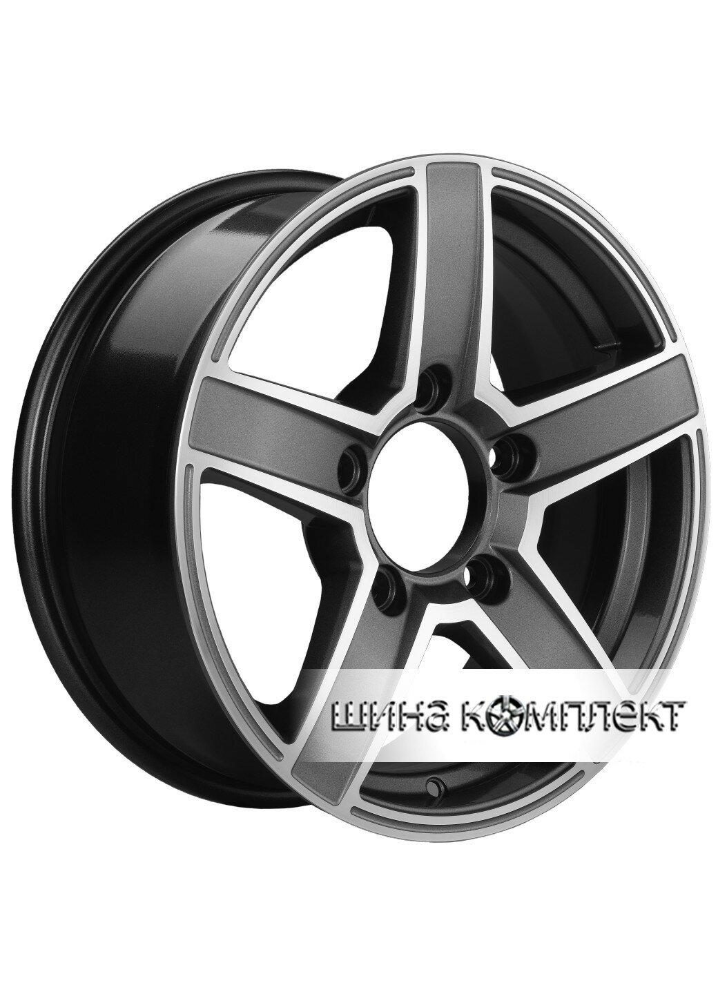 Колесный диск Khomen Wheels KHW1614 6,5x16 5x139,7 ET35 98,5 Gray-FP литой для автомобиля
