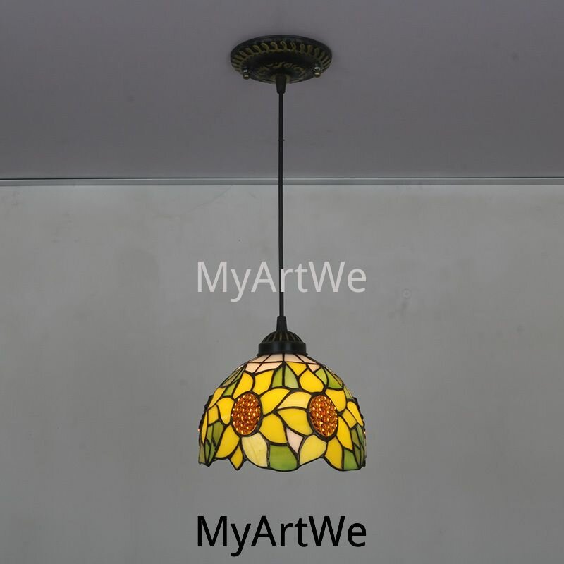 Люстра потолочная MyArtWe M88W Витражи от Тиффани 20 CM