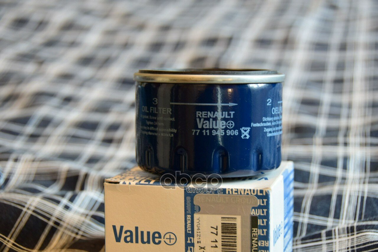 Фильтр масляный двигателя (фильтр масляный ваз лада ларгус, москвич св RENAULT арт. 7711945906