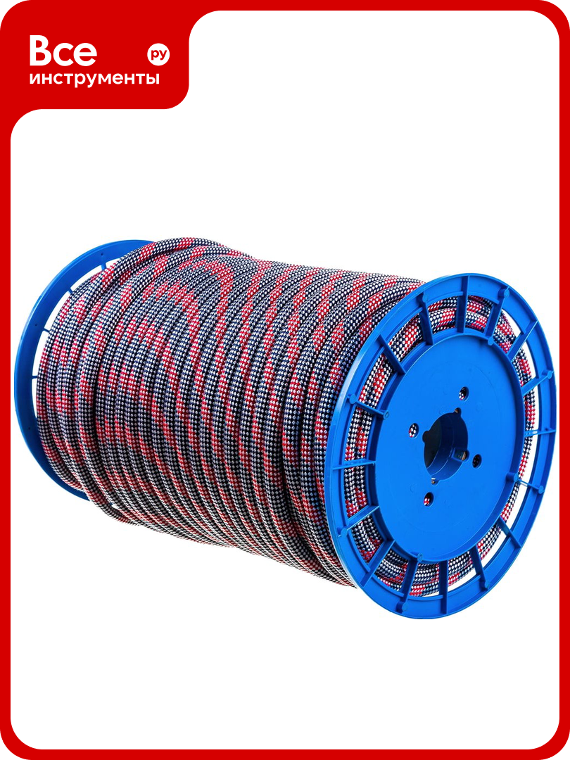 Страховочно-спасательная веревка АзотХимФортис Fortis Static 48-ми прядная, 12 мм, 100 м 150ВСС прочной конструкции