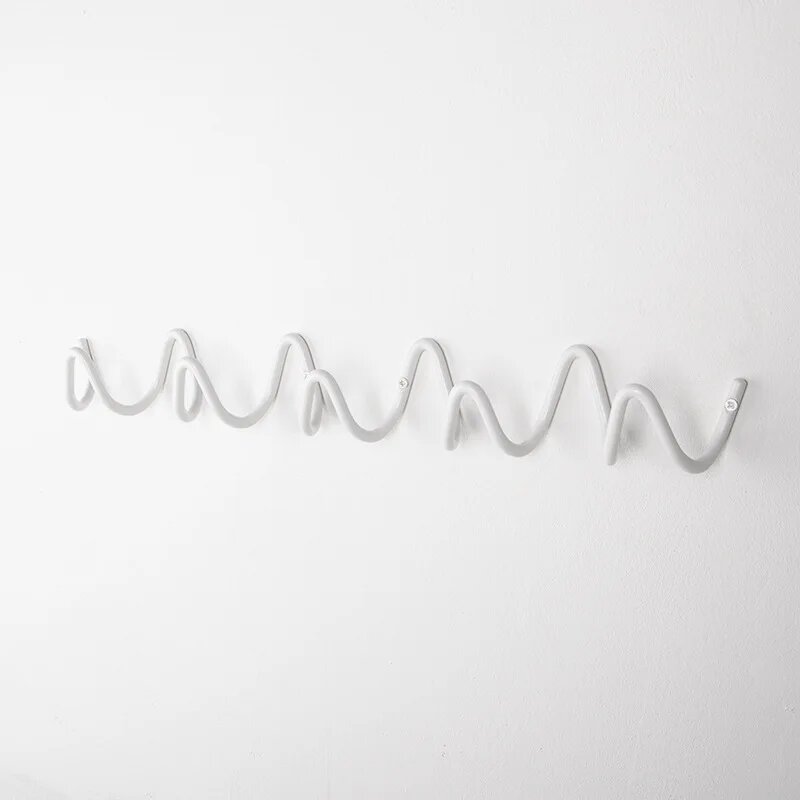 Современная черная вешалка для пальто, настенный металлический дизайн, вешалка для пальто, аксессуары для одежды, аксессуары для спальни, подставка для одежды, Белый