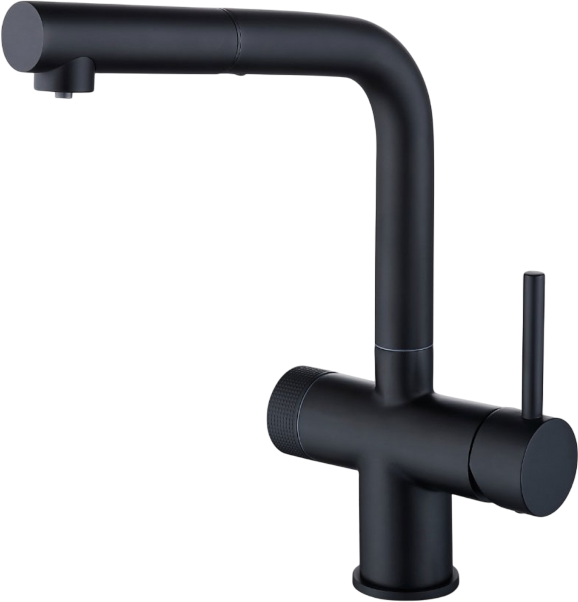 Смеситель для кухни Emar Steel ЕС - 7026 Black