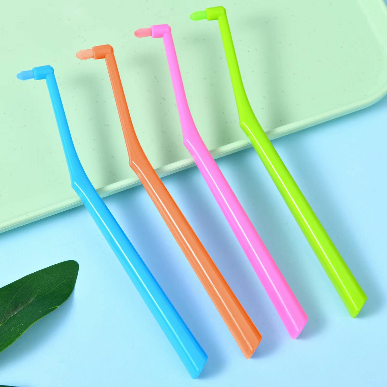 Ортодонтические зубные щетки с мягкой щетиной, межзубные щетки, 4 шт-Праздничные подарки