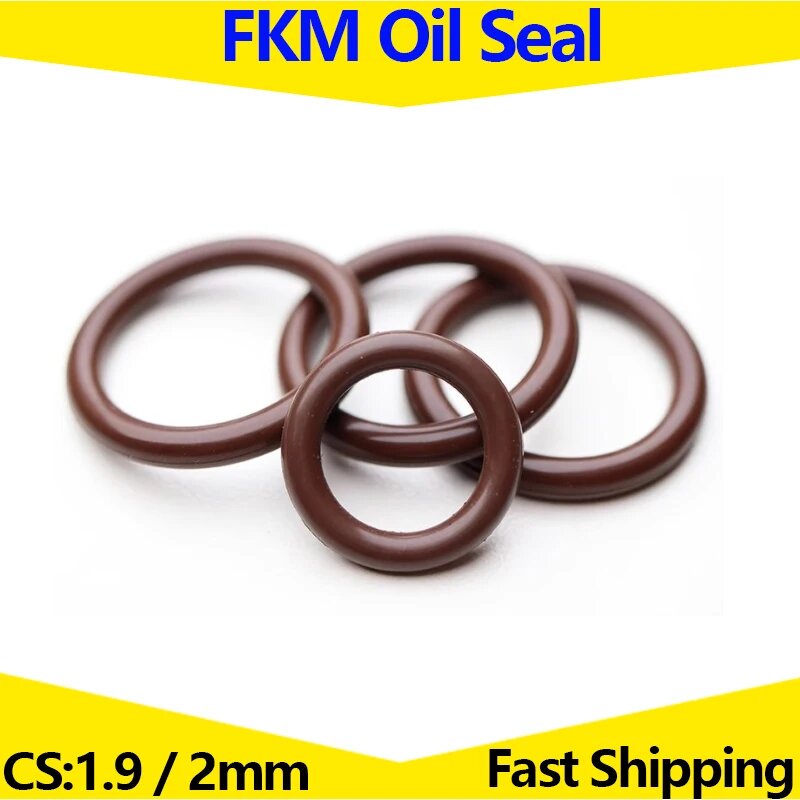 Коричневые уплотнительные кольца FKM, наружный диаметр 5-135 мм OD 16mm(50PCS), 2mm