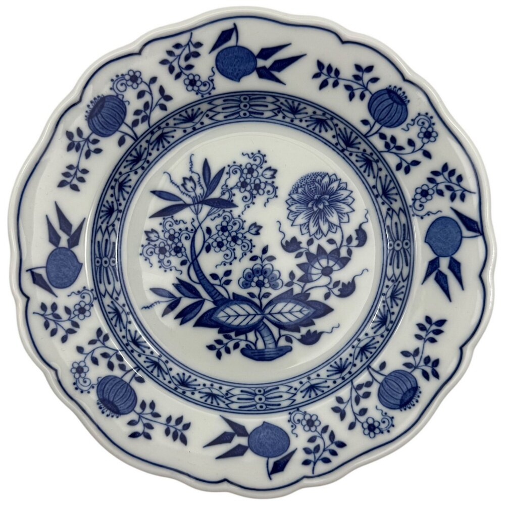 Тарелка "Синий лук", десертная, 19 см, фарфор, 1968-1970 гг, Hutschenreuther, Германия