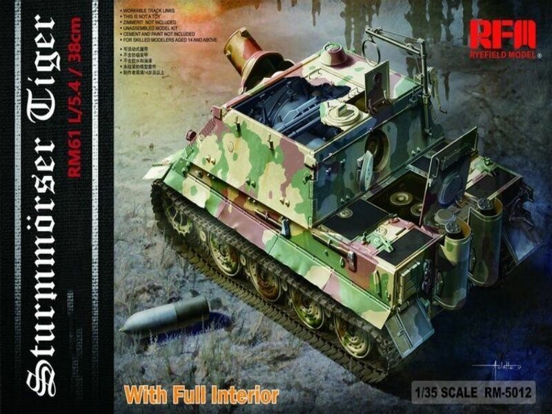 Rye Field RFM 5012 1/35 Tiger w/Общая внутренняя структура сборная модель танка