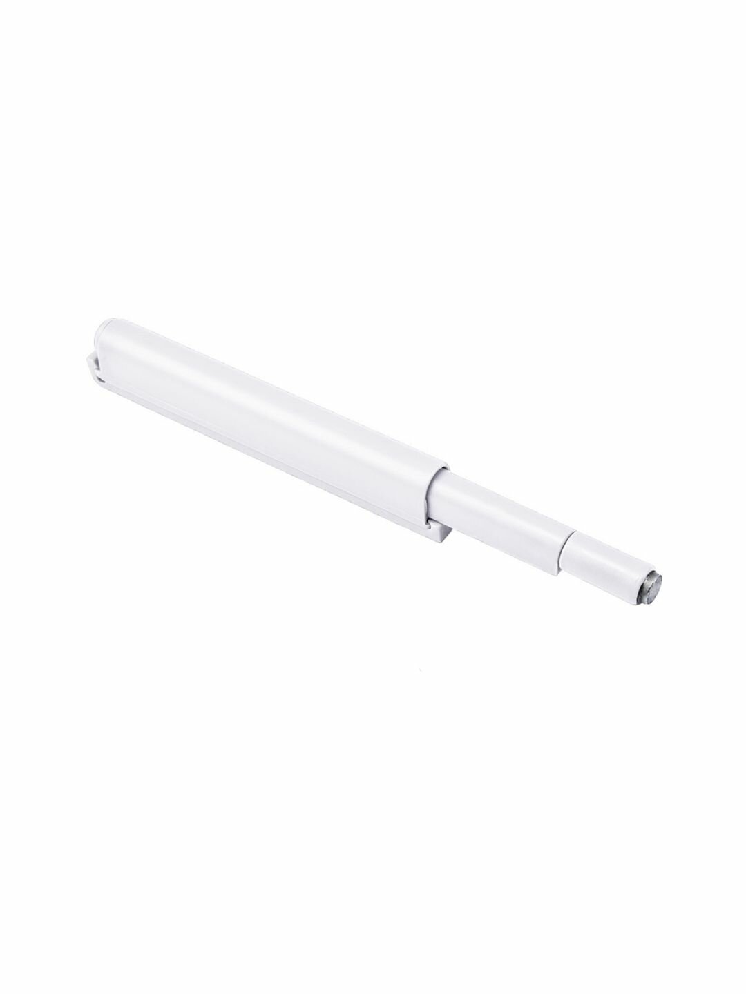 Толкатель мебельный для фасада магнитный, накладной. Механизм Push To Open. Цвет белый