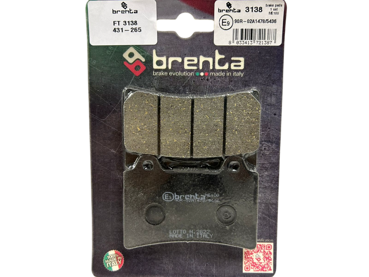 Тормозные колодки Brenta BR3138 (FT3138)