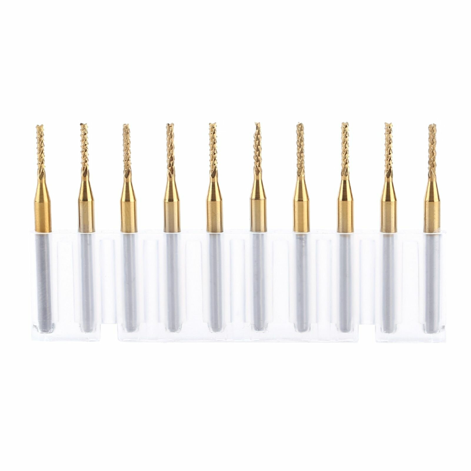 10 шт. фреза для фрезерования 1,5 мм, твердосплавная, для обработки печатных плат, пластика, нержавеющей стали и меди