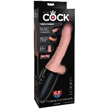 Pipedream King Cock Plus, черная Компактная секс-машина
