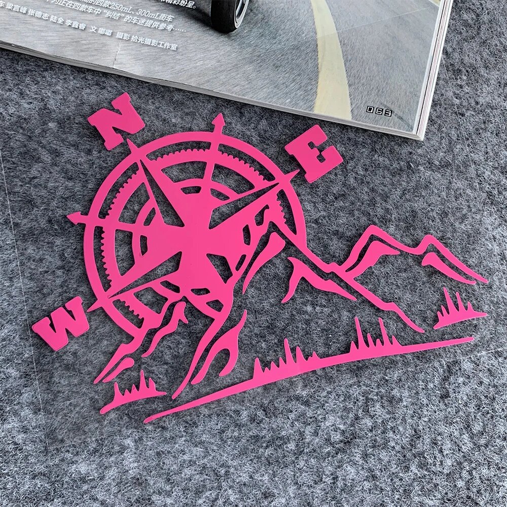 Jungle Adventure Compass 4x4 Offroad Refletor Мото наклейки Аксессуары для мотоциклов Розовый, Rose