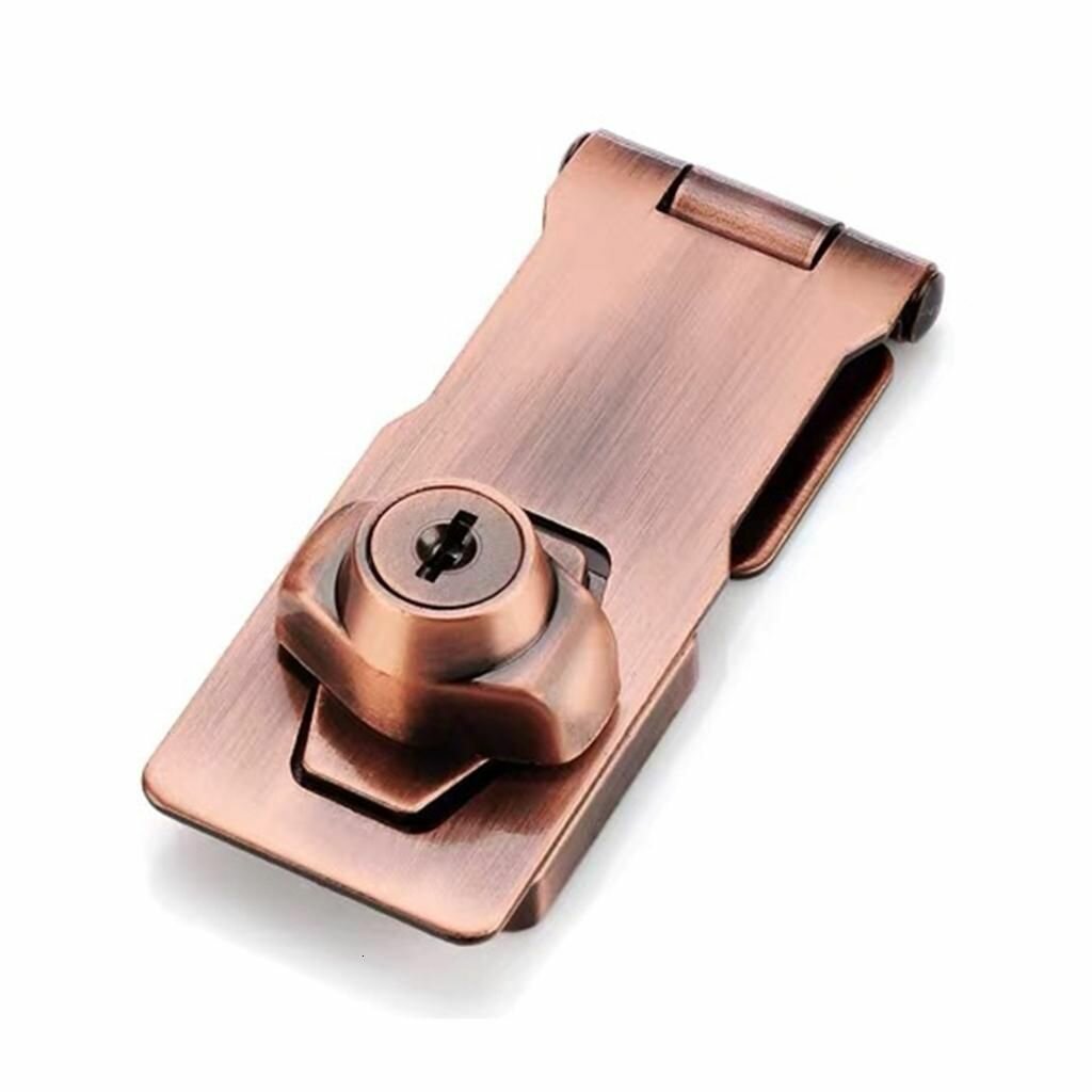 Запирающая защелка с ключом, Двойной Дверной замок Шкафа, Поворотная ручка