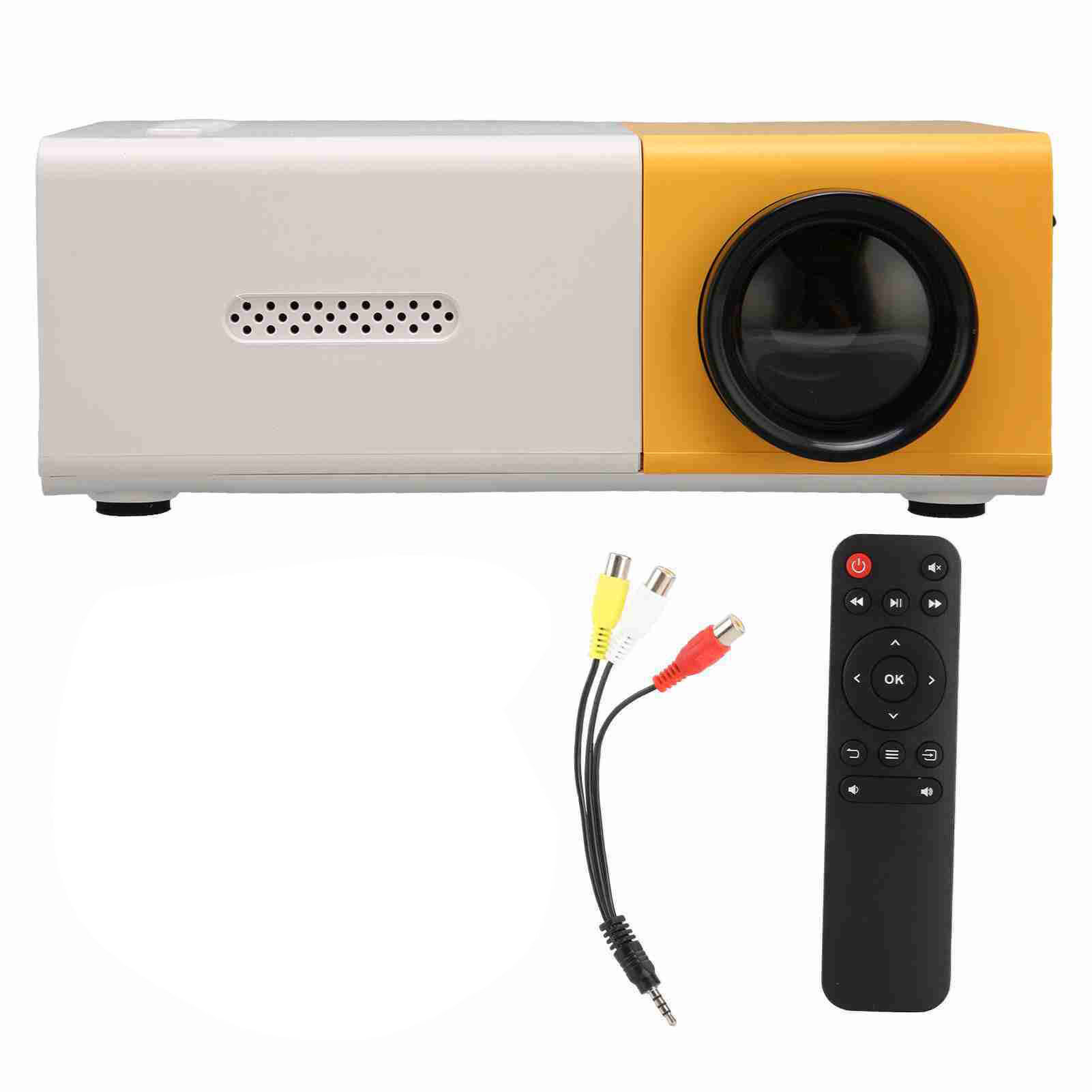 Мини -проектор Smart HD 1080p Hifi Portable Movie Projector для USB HD Мультимедийный интерфейс карта памяти 100–240V EU Plugc