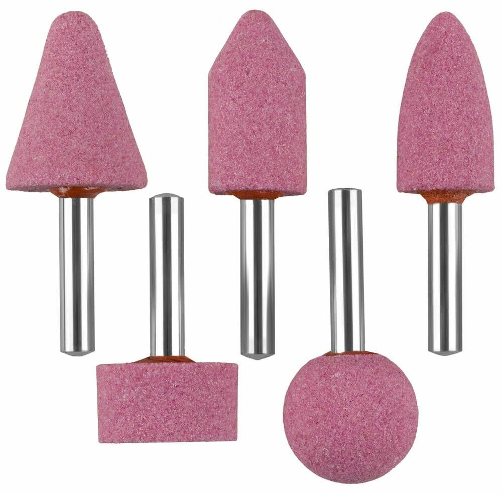 Набор абразивных шарошек ЗУБР, 5 штук, мининасадки 35996-H5