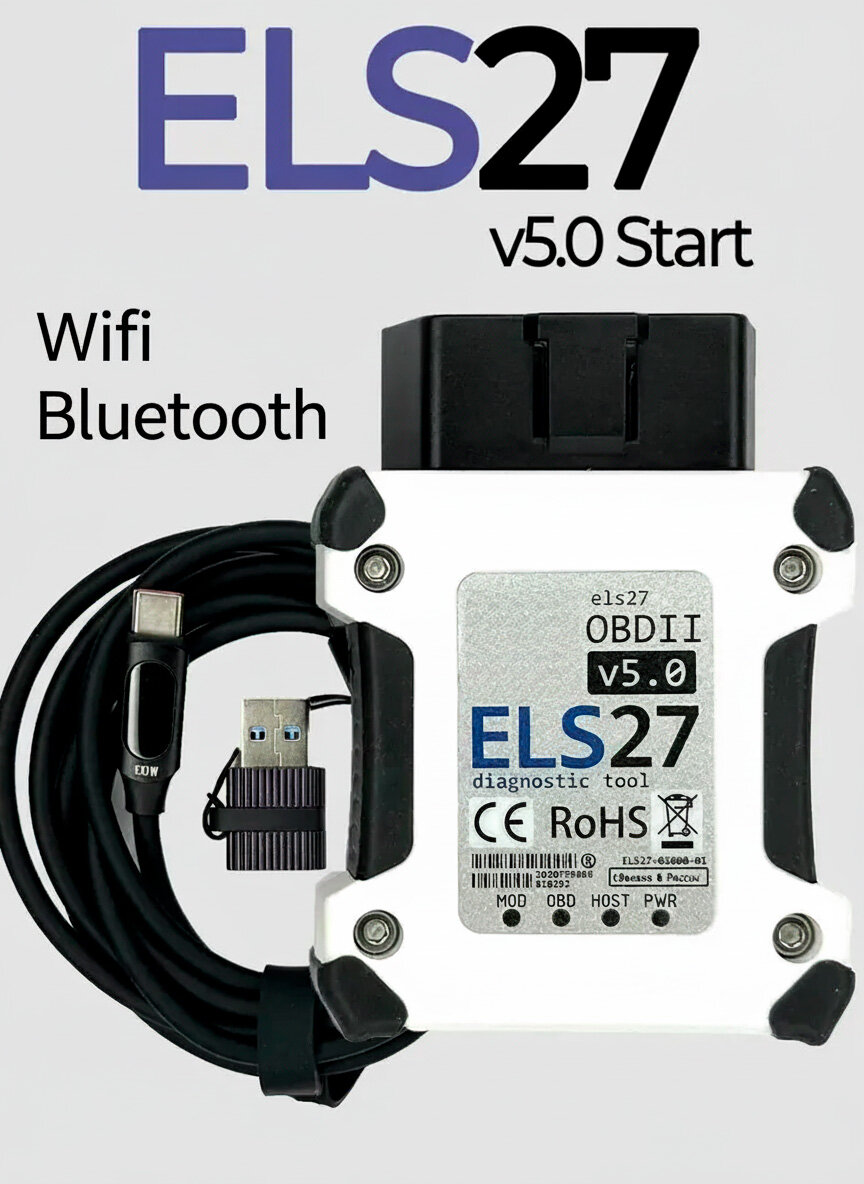 Автосканер ELS27 WiFi/BT v5.0 Start (Оригинал) для Ford/Mazda