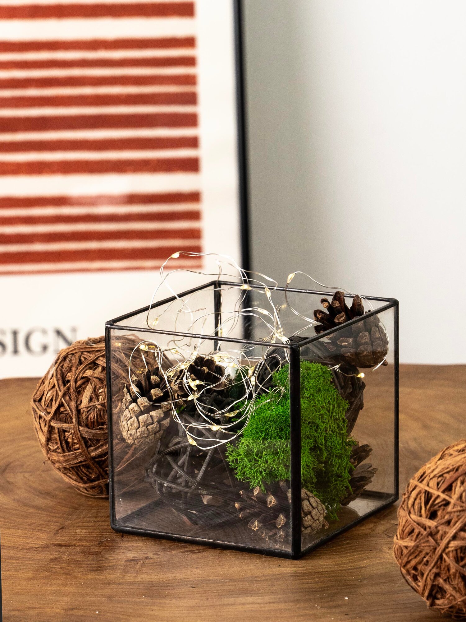 Кашпо кубик мини 12см