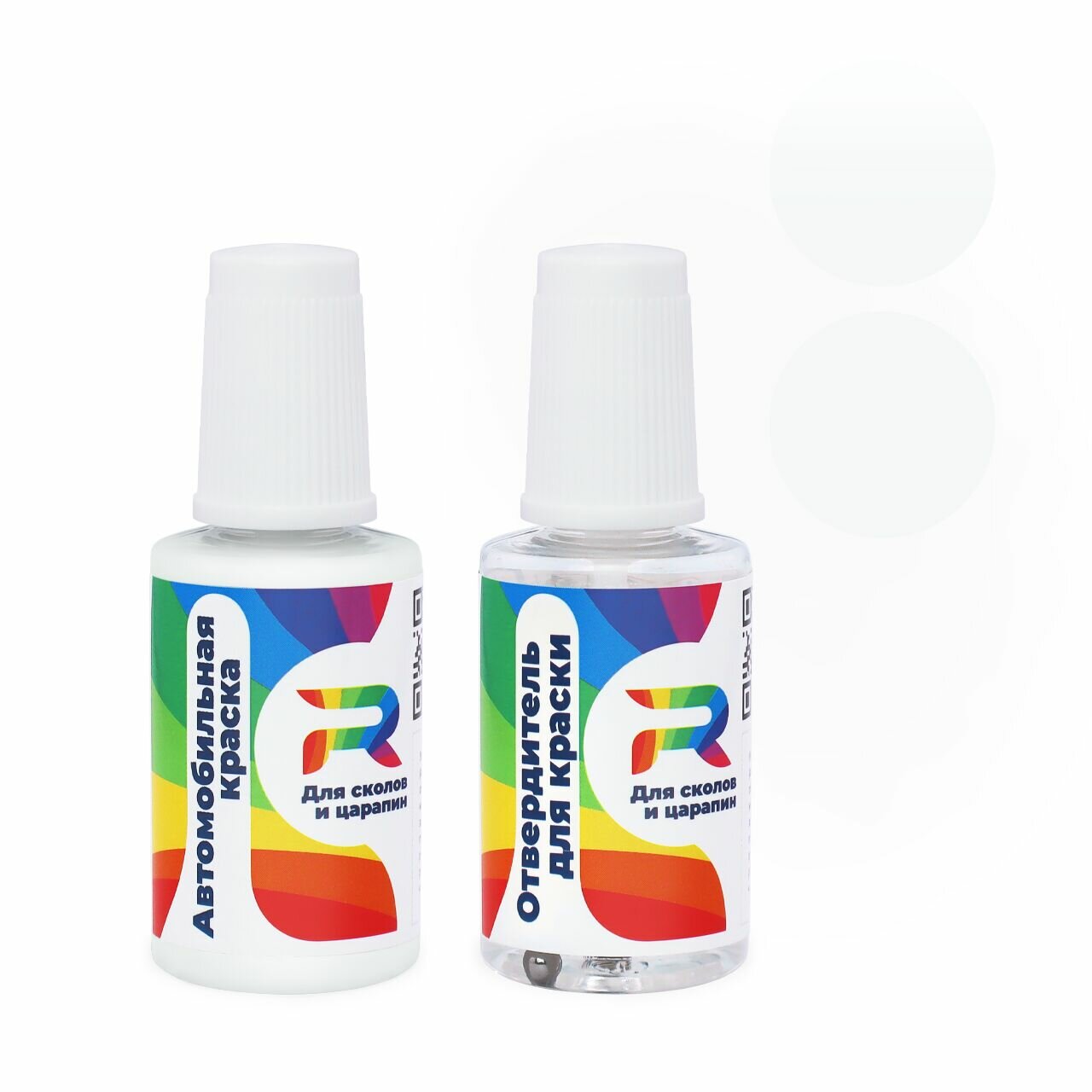 Подкраска для сколов и царапин авто VAZ 369, 221 - Ледниковый (Акриловая краска, Двухслойный, Белый)