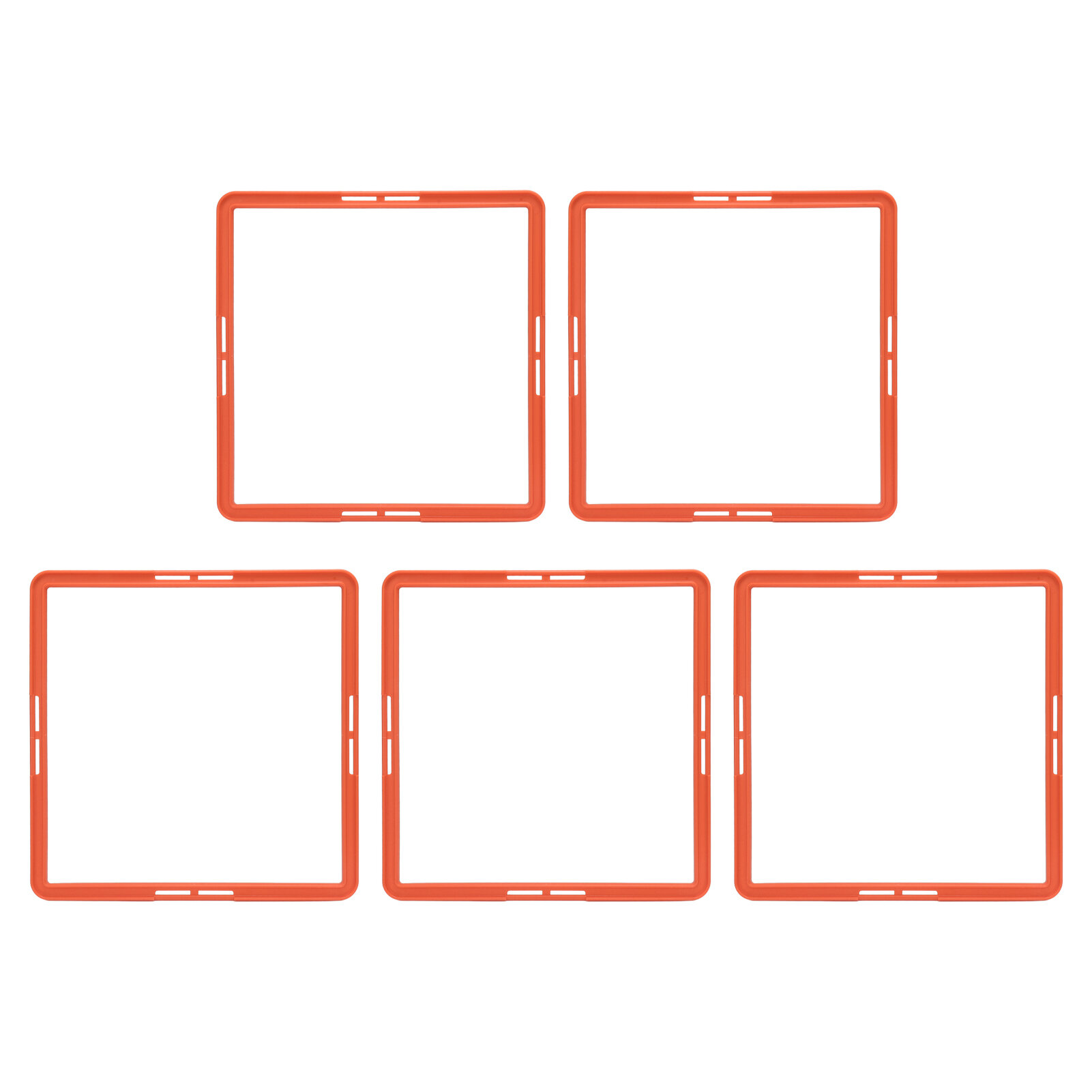 5 шт. Многофункциональные кольца для тренировки ловкости, квадраты для физической подготовки в баскетболе и футболе, оранжевые