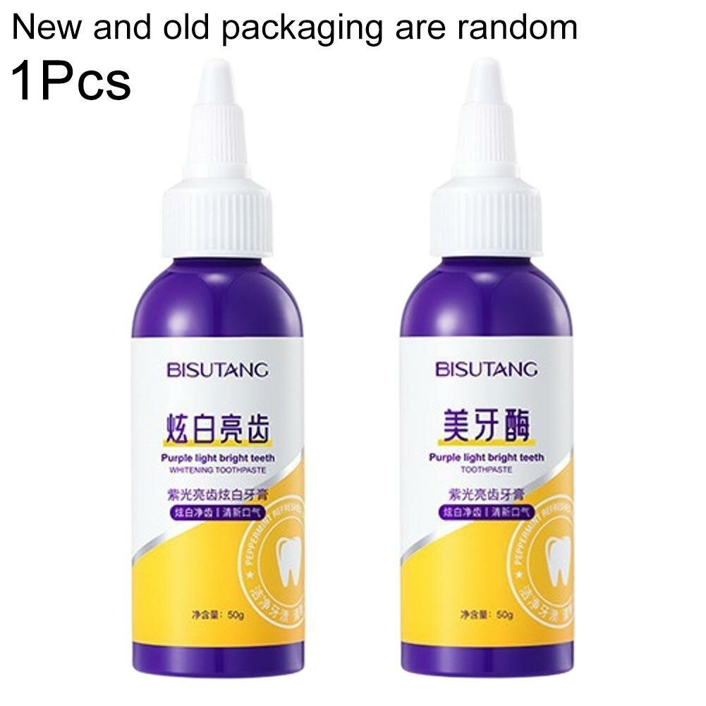 Фиолетовая отбеливающая зубная паста