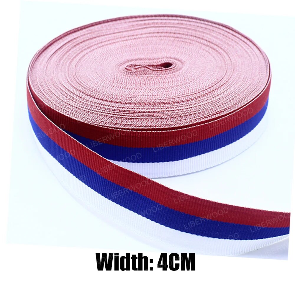 LIBERWOOD лента СССР желто-черная 100% полиэстер width 4CM, 1 m